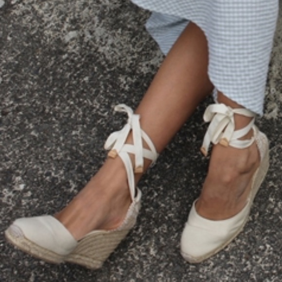 SCHUTZ | Shoes | Schutz Espadrilles Straw Rattan Wedges With Ankle Tie ...